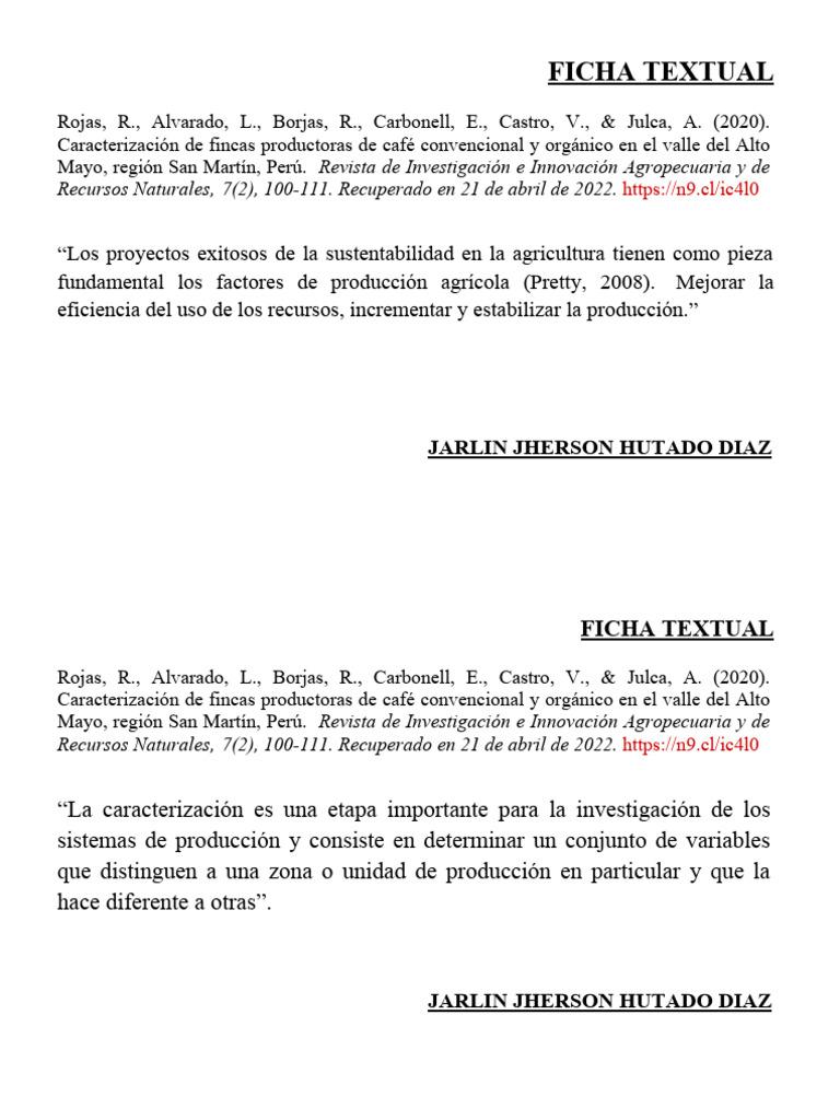Ficha de Cita Textual 1 | Descargar gratis PDF | Compost | Fertilizante