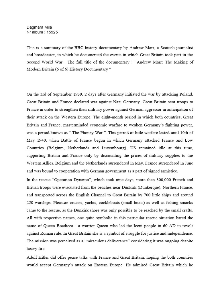 Andrew Marr The Making of Modern Britain | PDF