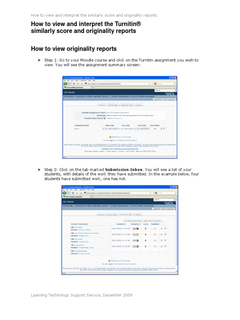How to View and Interpret the Turnitin Similarity Score and Originality ...