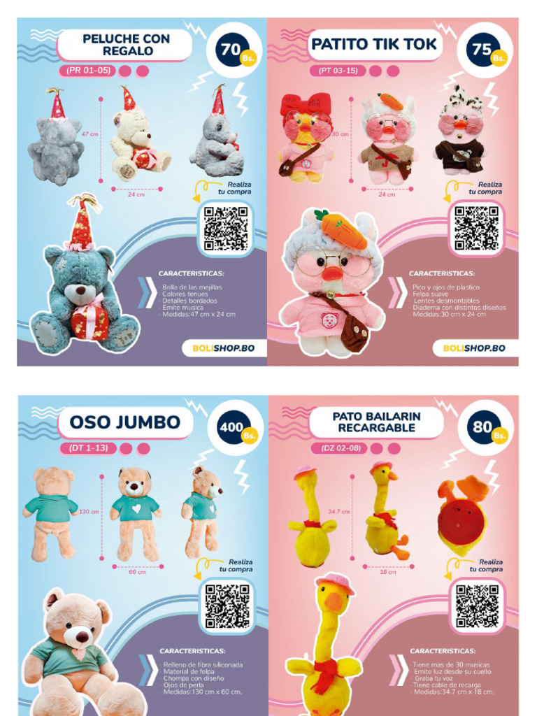 Catalogo Peluches Septiembre | PDF