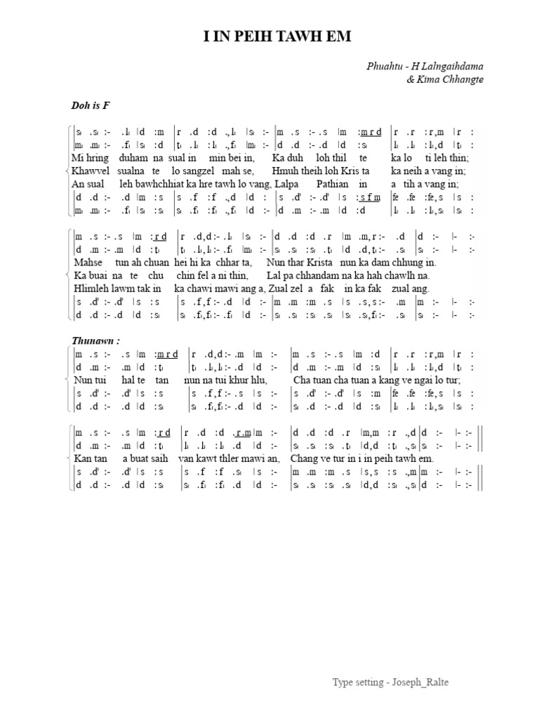 I Inpeih Tawh em | PDF