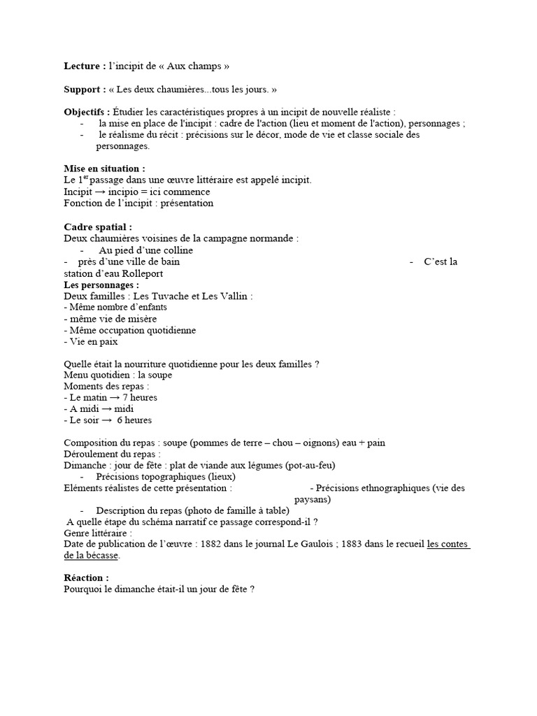 incipit Aux champs | PDF