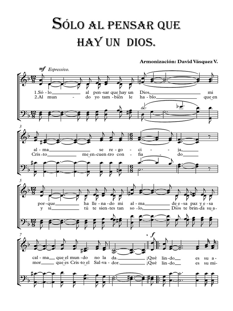 Sólo Al Pensar Que Hay Un Dios | PDF