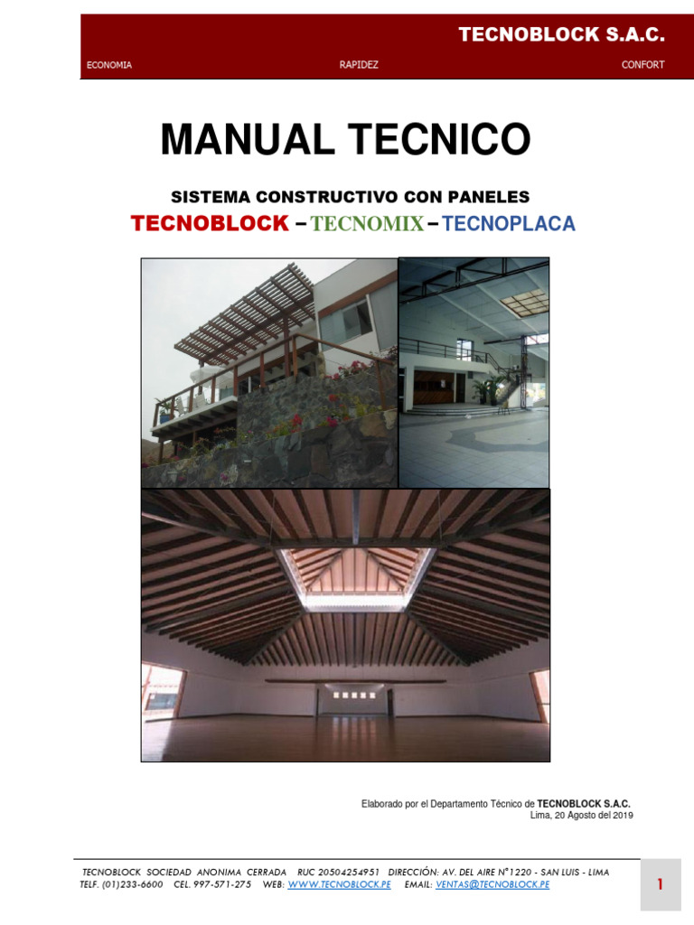 Manual de Instalacion Tecnoblock 2019 | PDF