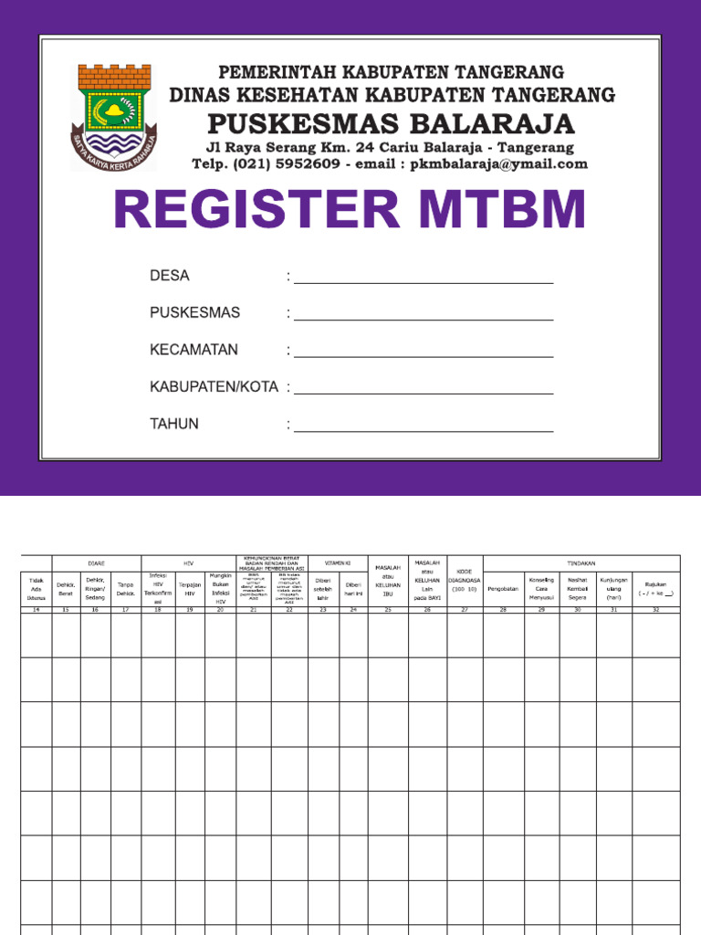 74 - Register MTBM | PDF