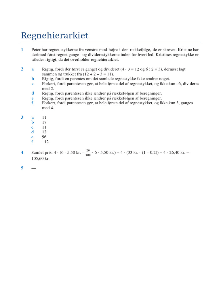 Matematrix 8 Grundbog Facit | PDF