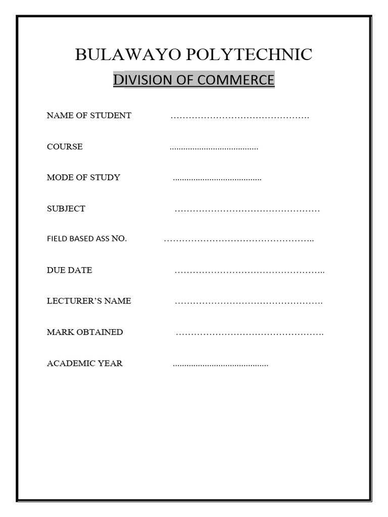 Byo Poly Cover Page | PDF