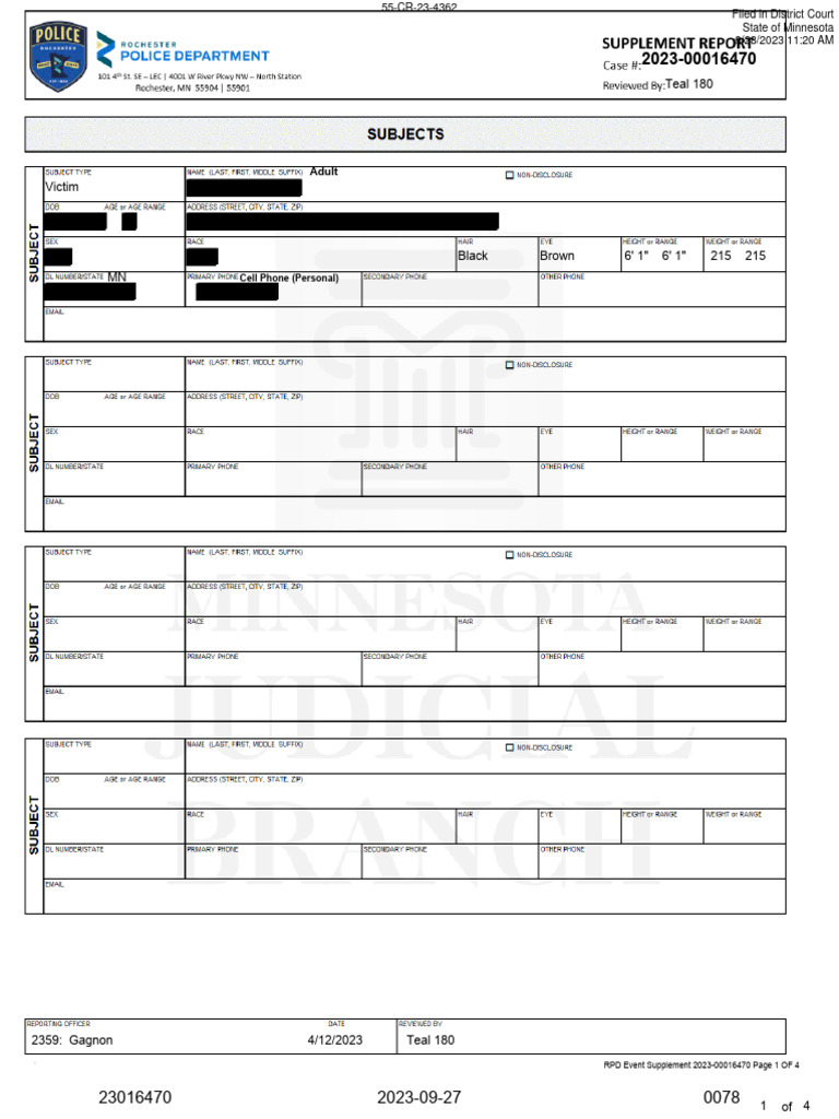 Mandy Hyland Police Report Pdf