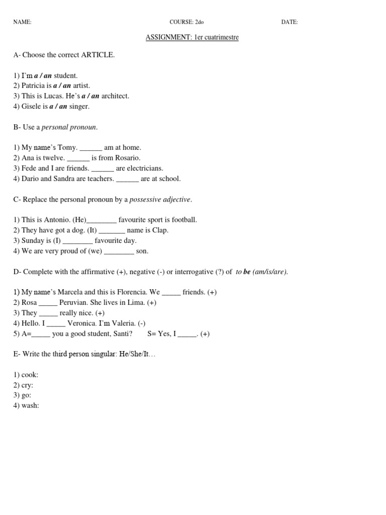 ASSIGNMENT 1er Cuatri2023 - 2do | PDF