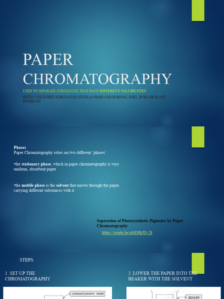 Paper Chromatography | Download Free PDF | Chromatography | Techniques
