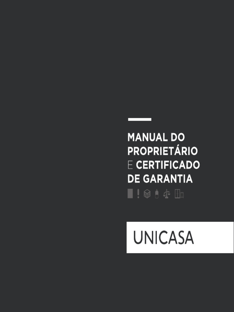 Manual Do Proprietário UNICASA | PDF