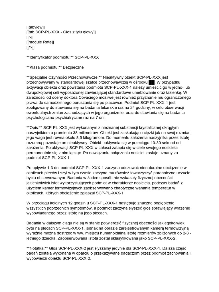 SCP Stare | PDF