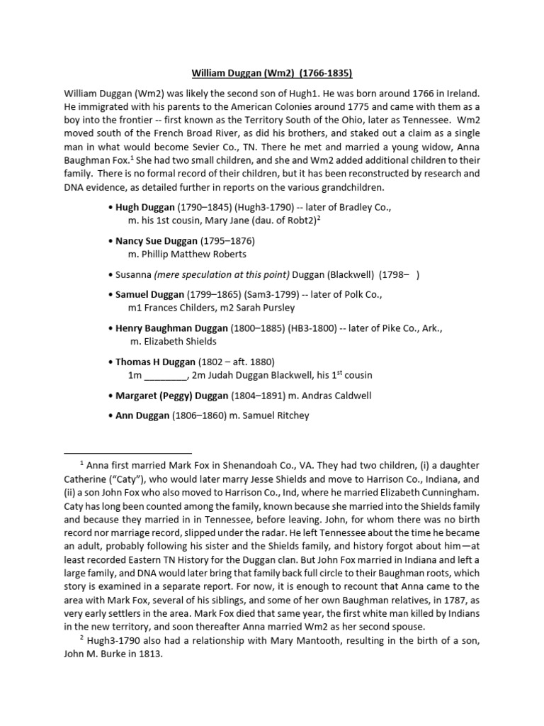 William Duggan (Wm2) | PDF