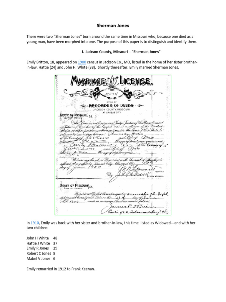 George Sherman Jones | PDF