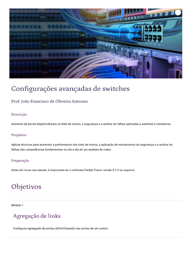 Configurações Avançadas de Switches | PDF