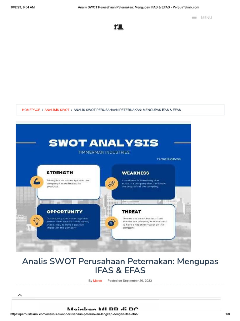 Efas Ifas Peternakan | PDF