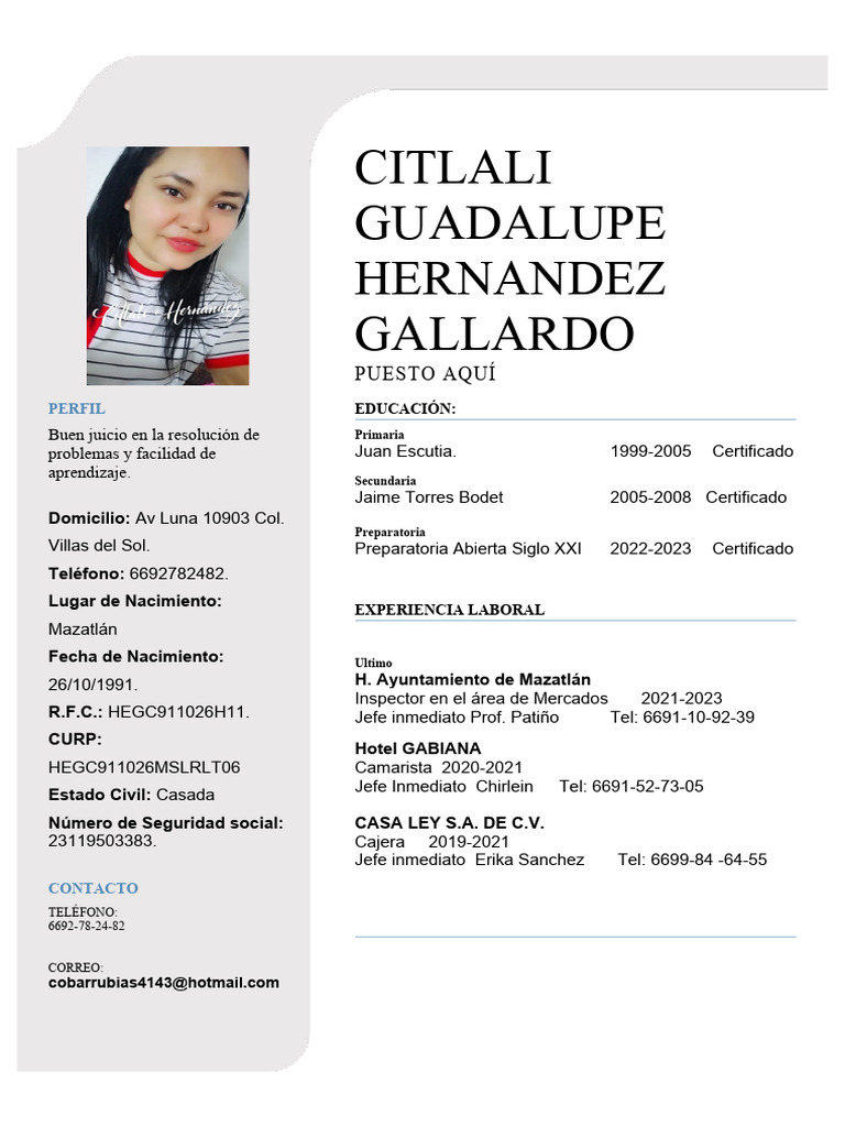 Citlali Guadalupe Hernandez Gallardo | PDF