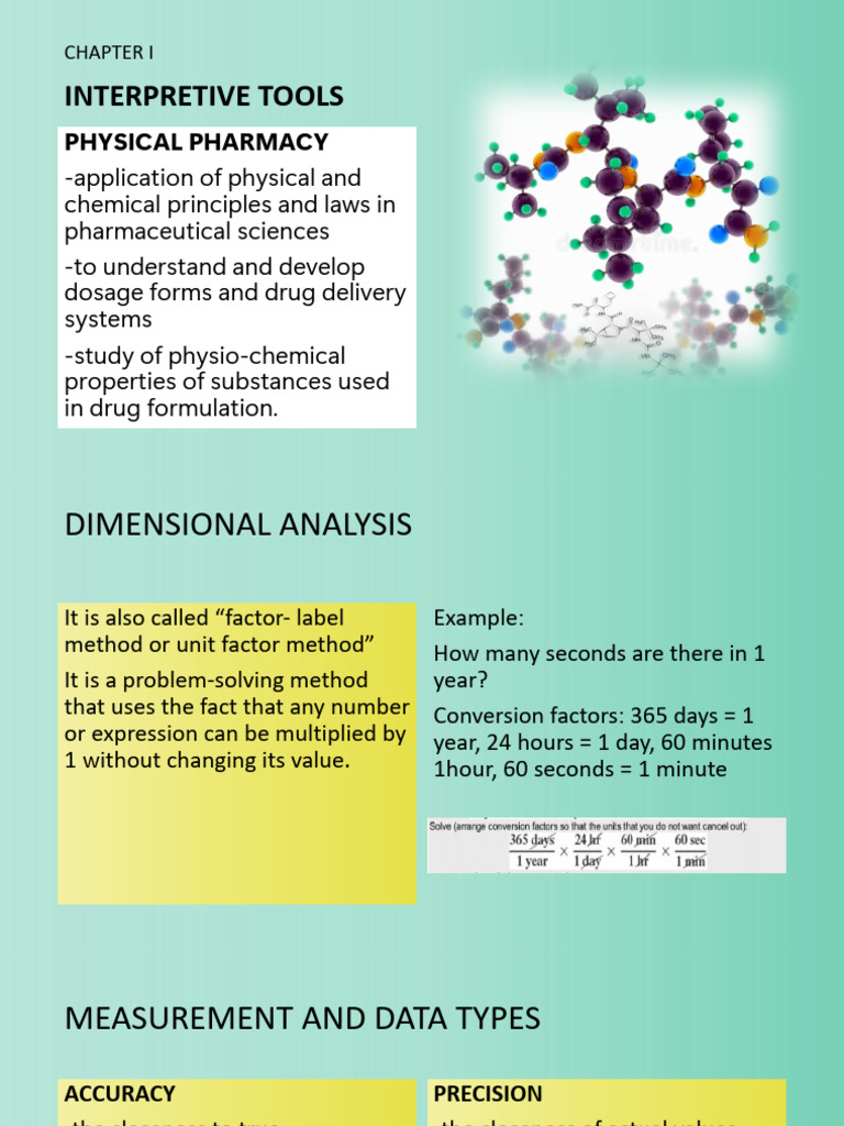 Dimensional Analysis in Pharmacy | PDF | Mean | Observational Error