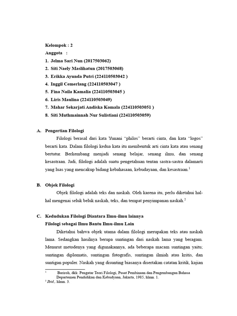 Filologi 2 | PDF