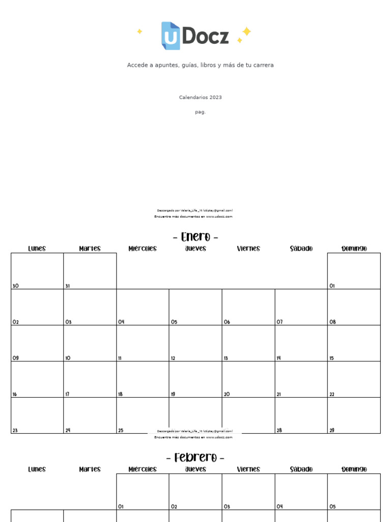 Calendarios 470587 Downloadable 2706715 | PDF