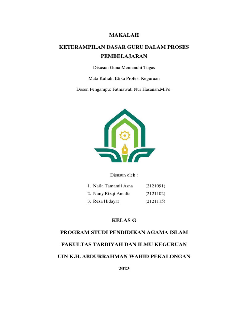 Kel. 4 Etika Profesi Keguruan - Kls G | PDF