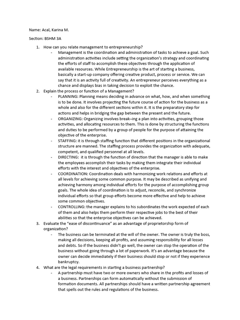 Entrep Activity Lesson 5 | PDF