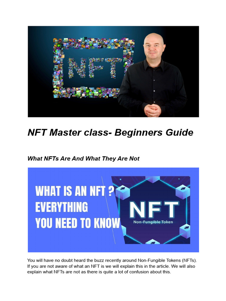 NFT Master Class - Beginners Guide | PDF