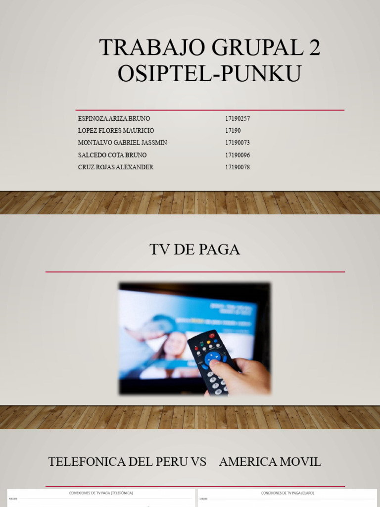 Trabajo Grupal 2 Osiptel-Punku | PDF
