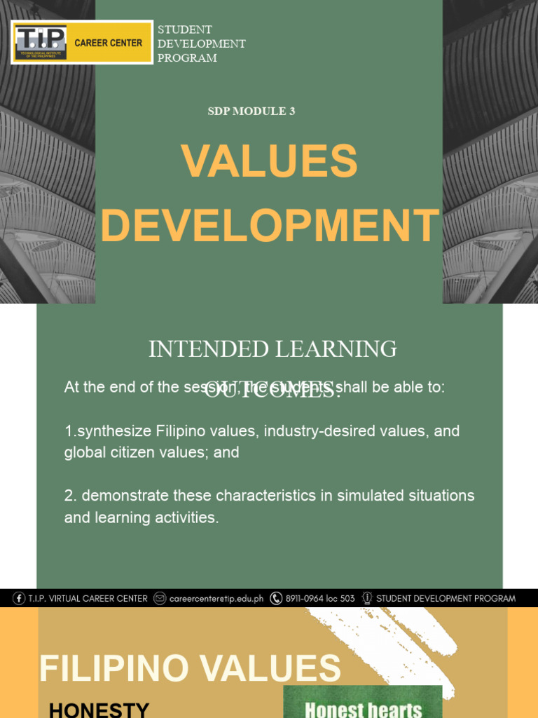 SDP 3 Values Development Sy23-24 | PDF