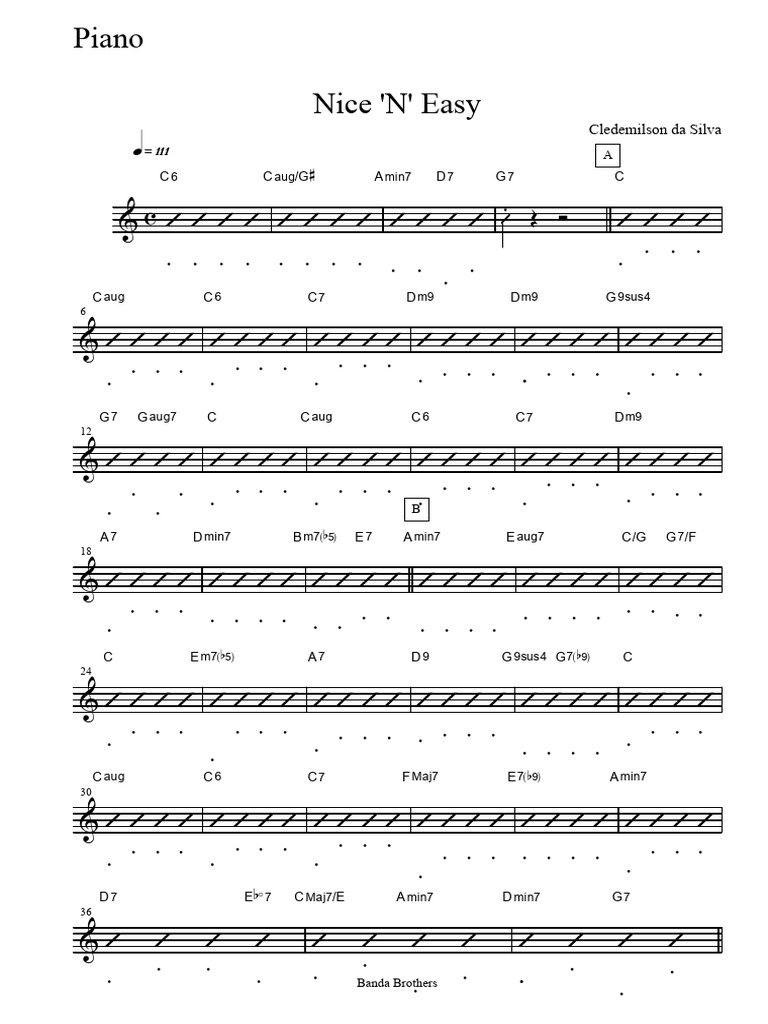 Nice N Easy - Piano | PDF