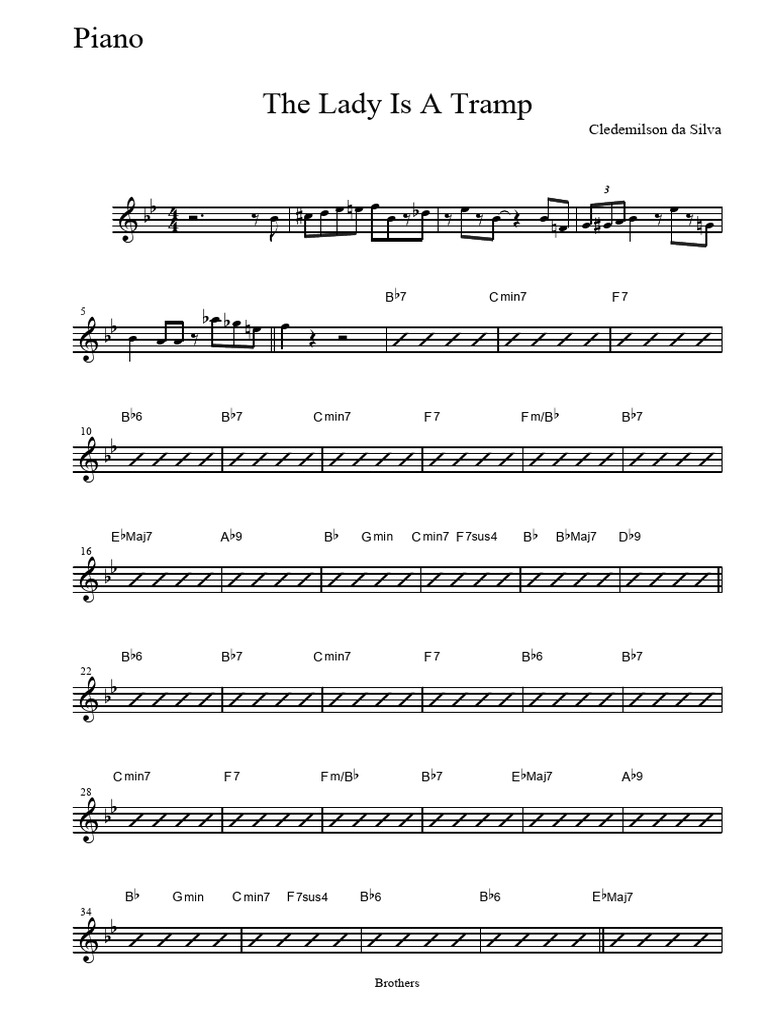 The lady is a tramp - Piano | PDF