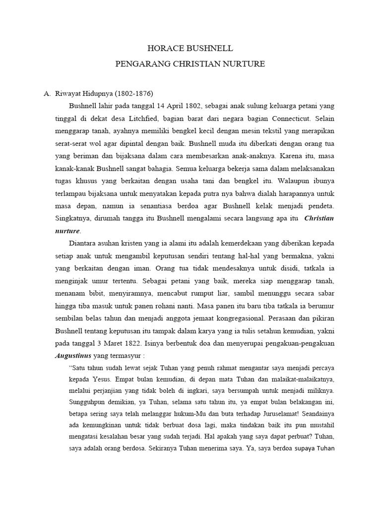 Horace Bushnell | PDF