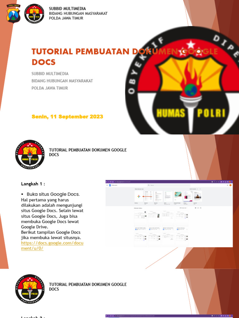 Tutorial Google Docs untuk Humas | PDF | Komputer