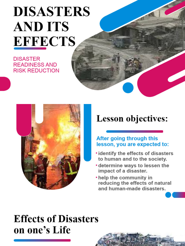 Disaster and Its Effects Lesson 3 | PDF