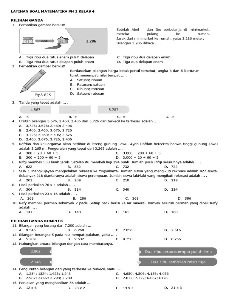 MATEMATIKA Pake PH1 | PDF