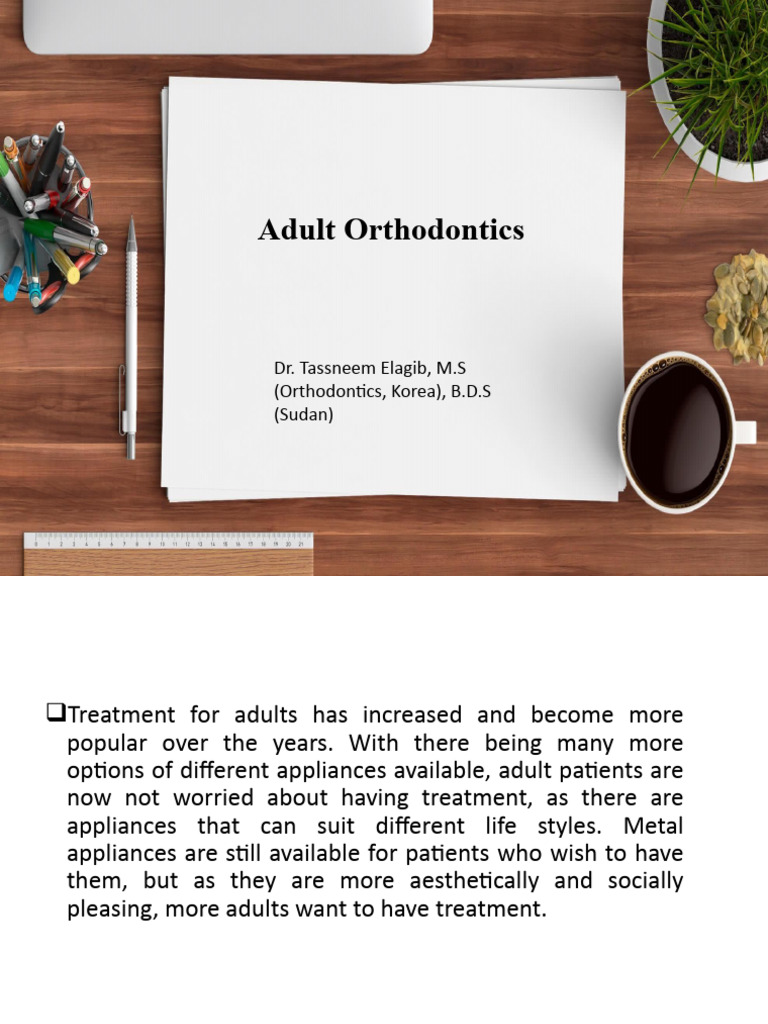 Adult Orthodontics | PDF | Wellness | Science & Mathematics