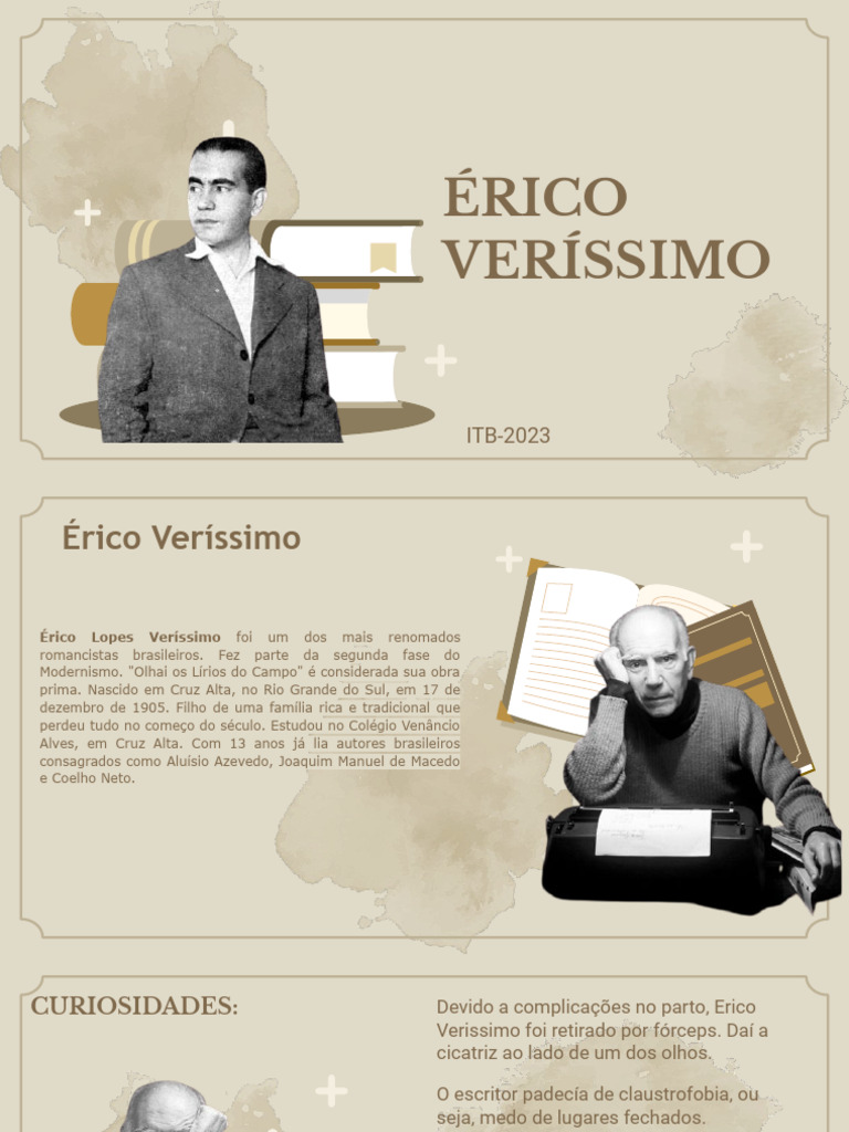 Trabalho Érico Veríssimo | PDF | Juvenil | Clássicos