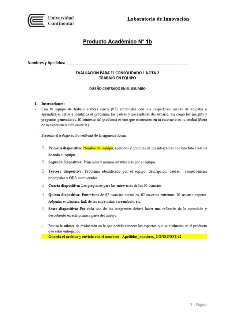 PA1b - CONS1 NOTA2 Rev | PDF | Cognición | Ciencia cognitiva