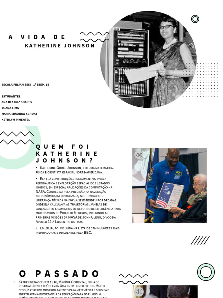 A Vida de Katherine Johnson | PDF