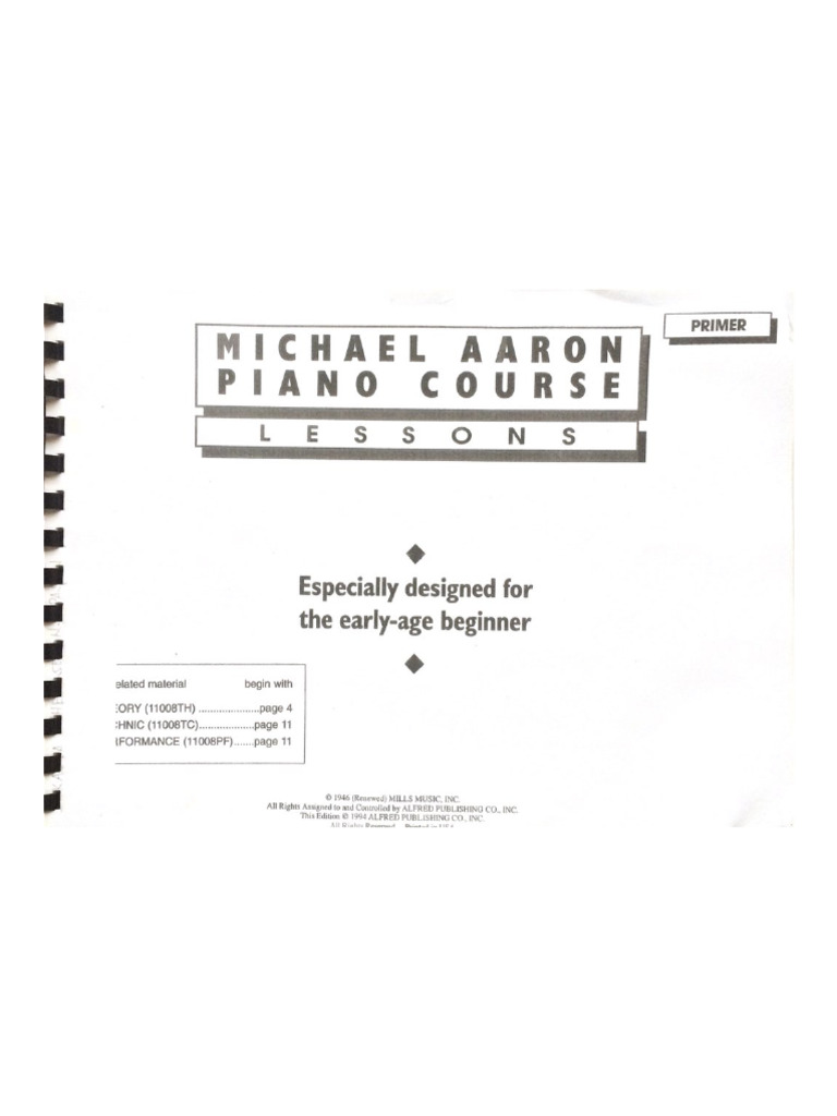 Michael Aaron Primer 1 | PDF