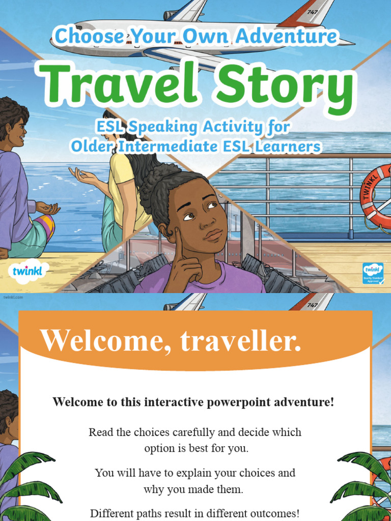 Twinkle ESL Choose Your Own Adventure Travel Story Teens. | PDF