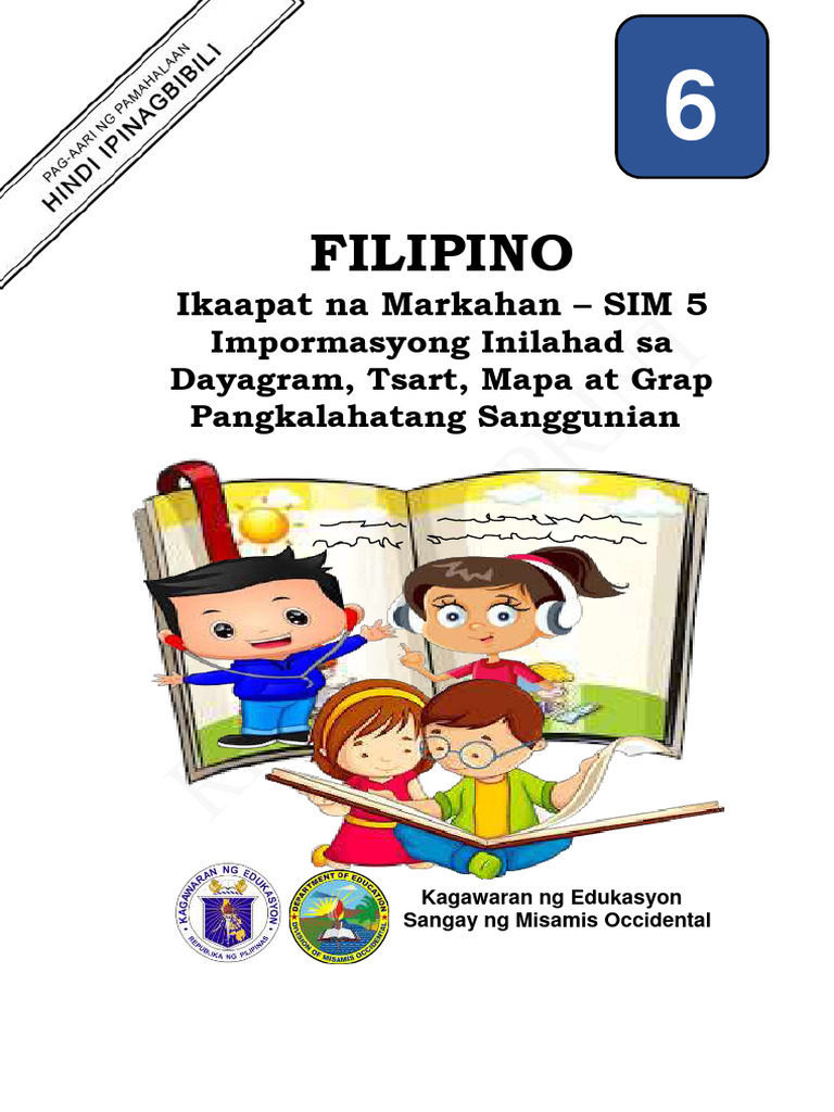 Filipino6_Q4_SIM5_ Impormasyong Inilahad Sa Dayagram, Tsart, Mapa_v5 (1) | PDF