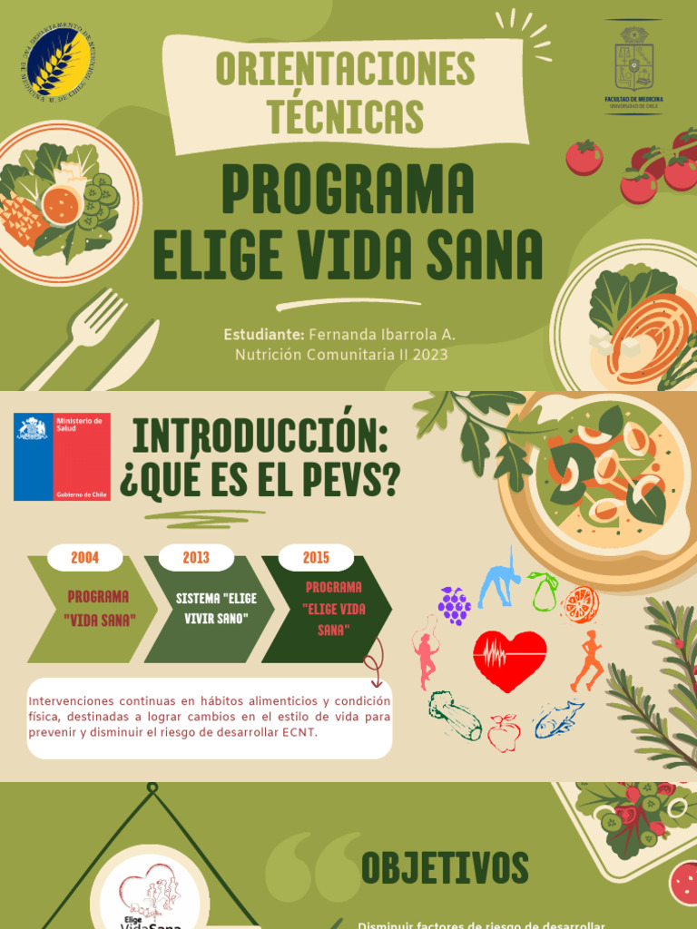 Orientación Técnica Programa Elige Vida Sana | PDF | Obesidad | Nutrición