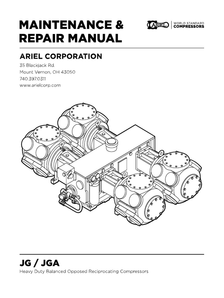 Ariel JG JGA Manual | PDF | Screw | Mechanical Engineering