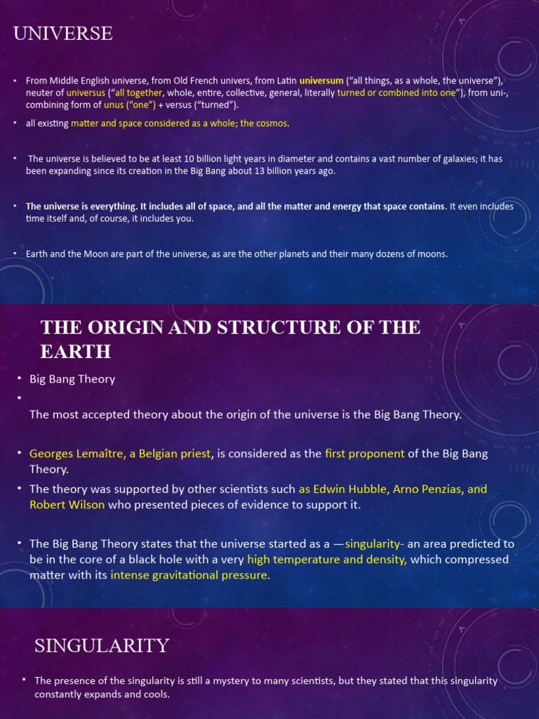 Origin of Universe and Solar System | PDF | Solar System | Planets