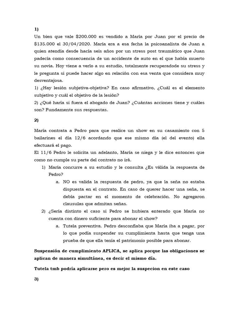 Preguntas de Clase | PDF | Derecho privado | Justicia
