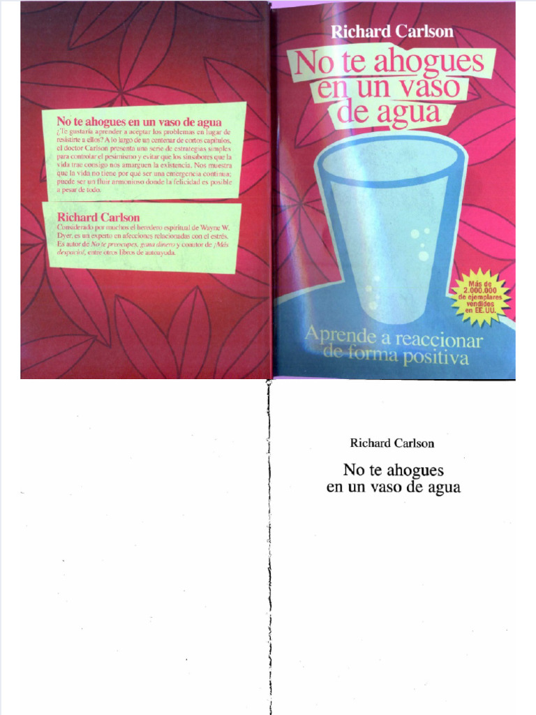 Dokumen - Tips - No Te Ahogues en Un Vaso de Agua Richard Carlson | PDF