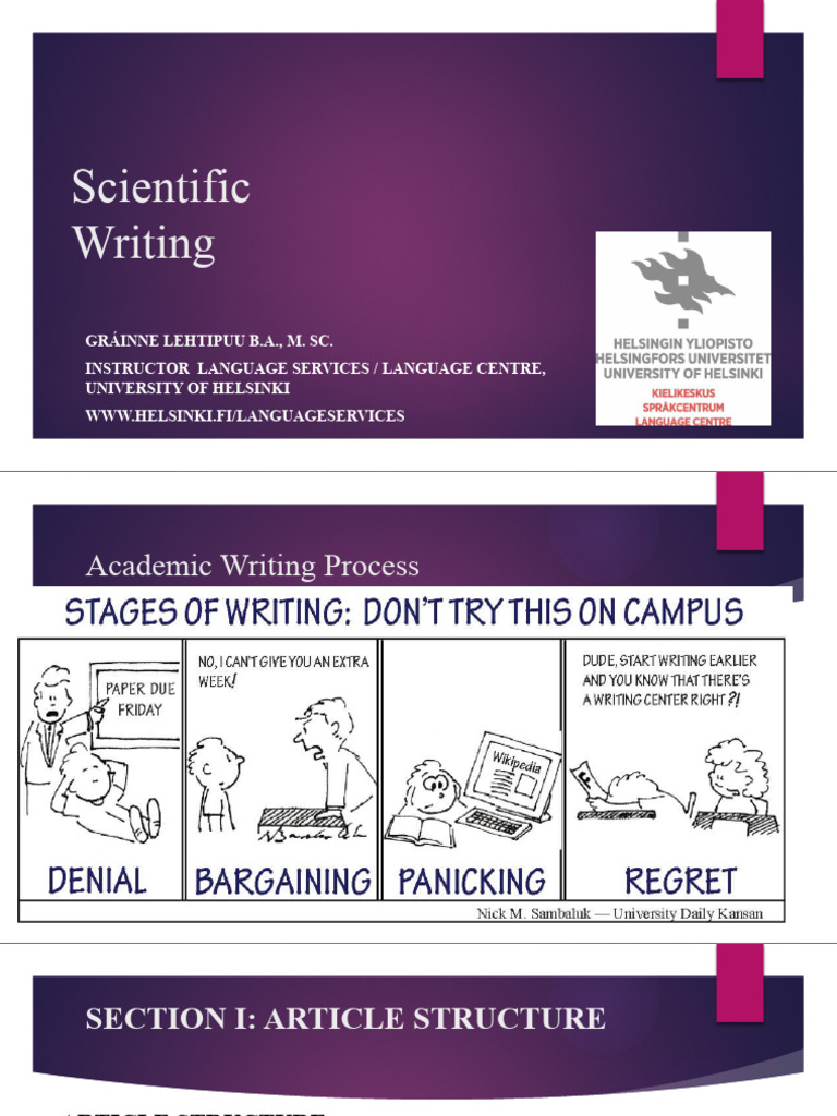 How To Write Scientific Papers | PDF