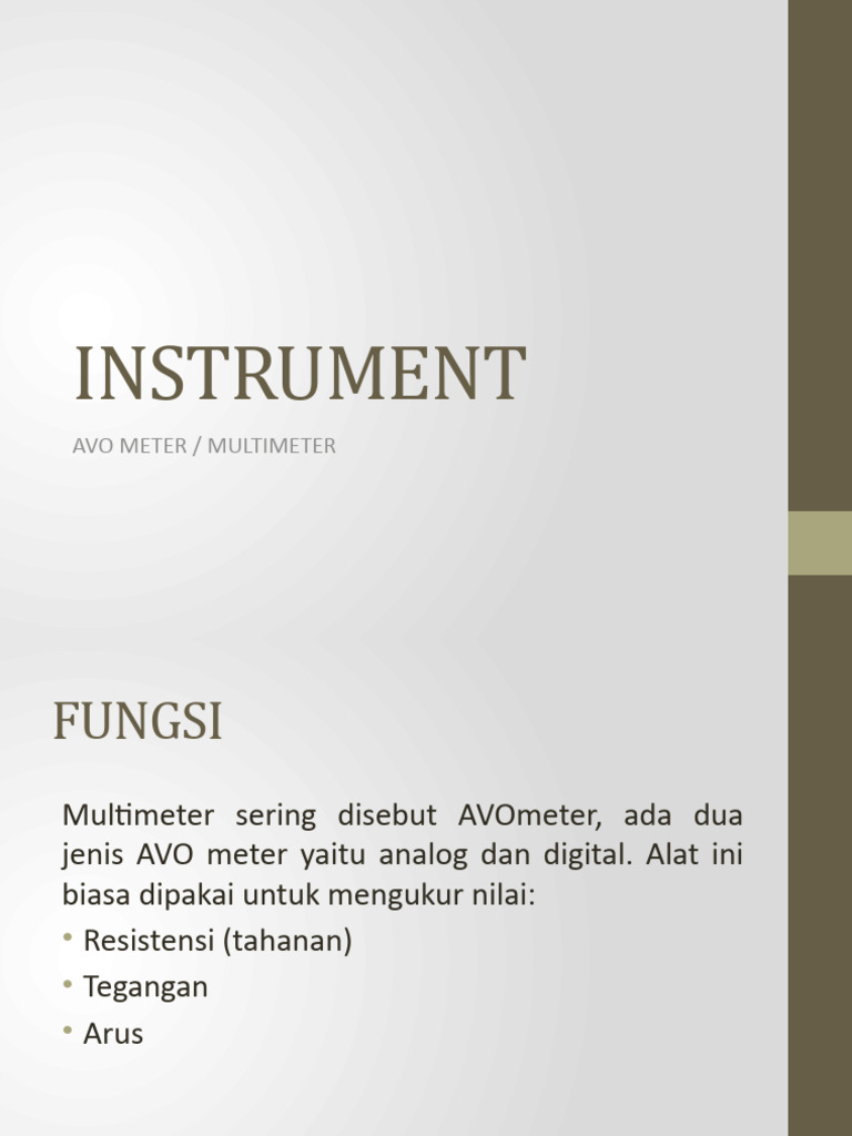 Instrument | PDF