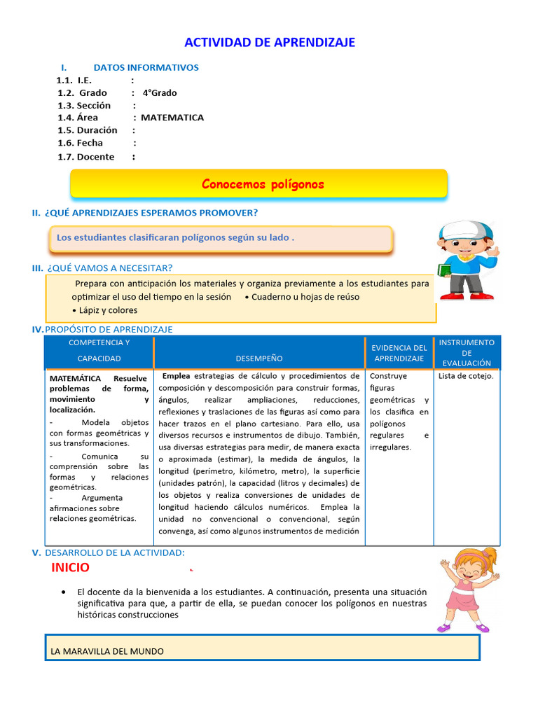 D4 A2 SESION MAT. Conocemos Polígonos | PDF D4 A2 SESION MAT. Conocemos Polígonos | PDF